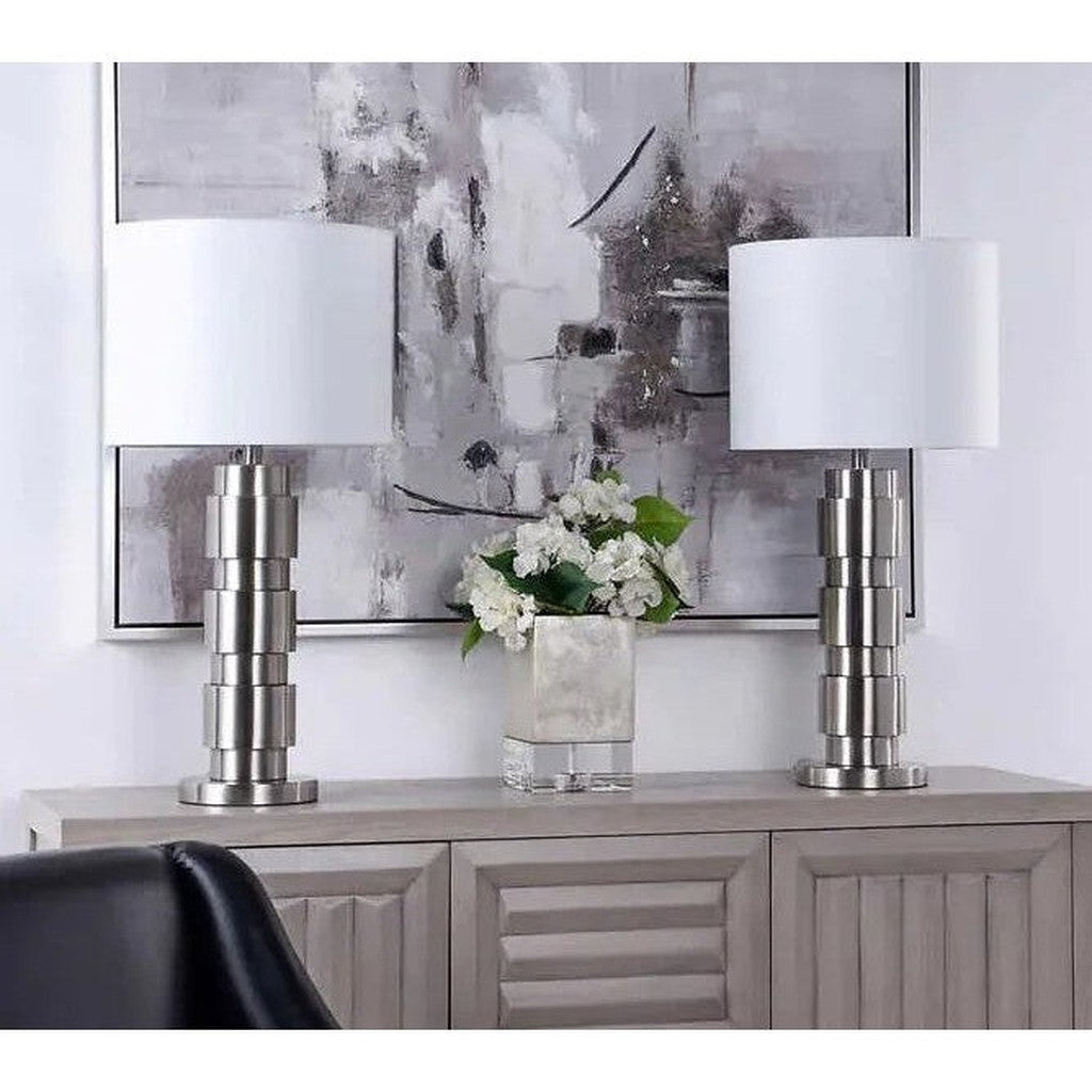 Modern Steel Table Lamp 2 Pack – Liquidation Nation