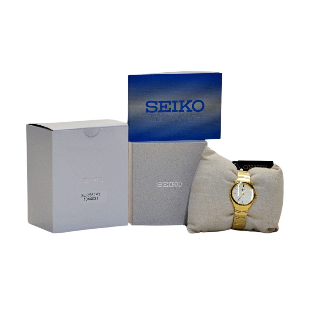 Seiko Ladies Classic Watch SUR552P1 - Gold Tone – Liquidation Nation