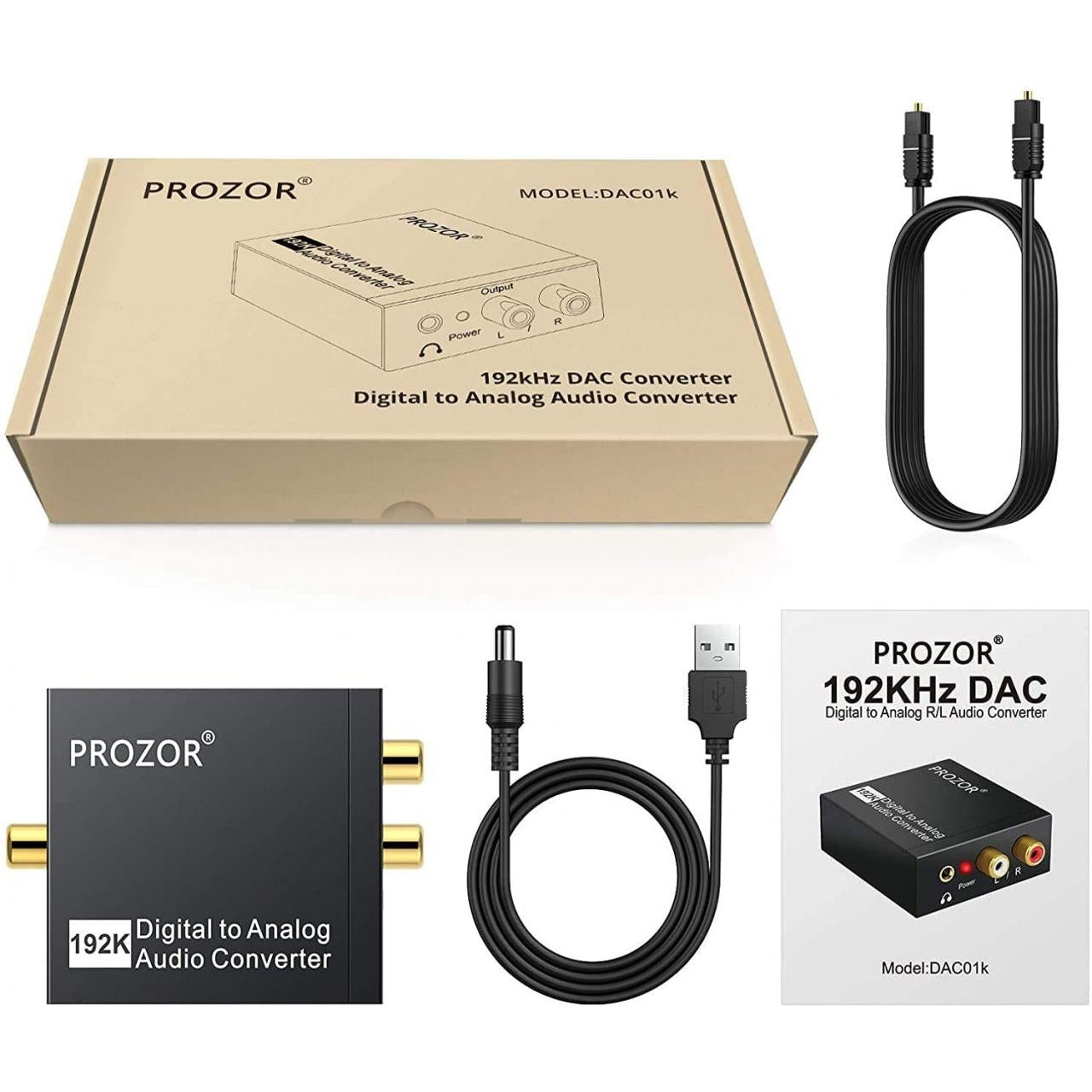 Prozor DAC01K 192kHz DAC Converter Digital to Analog Audio Converter – Liquidation Nation