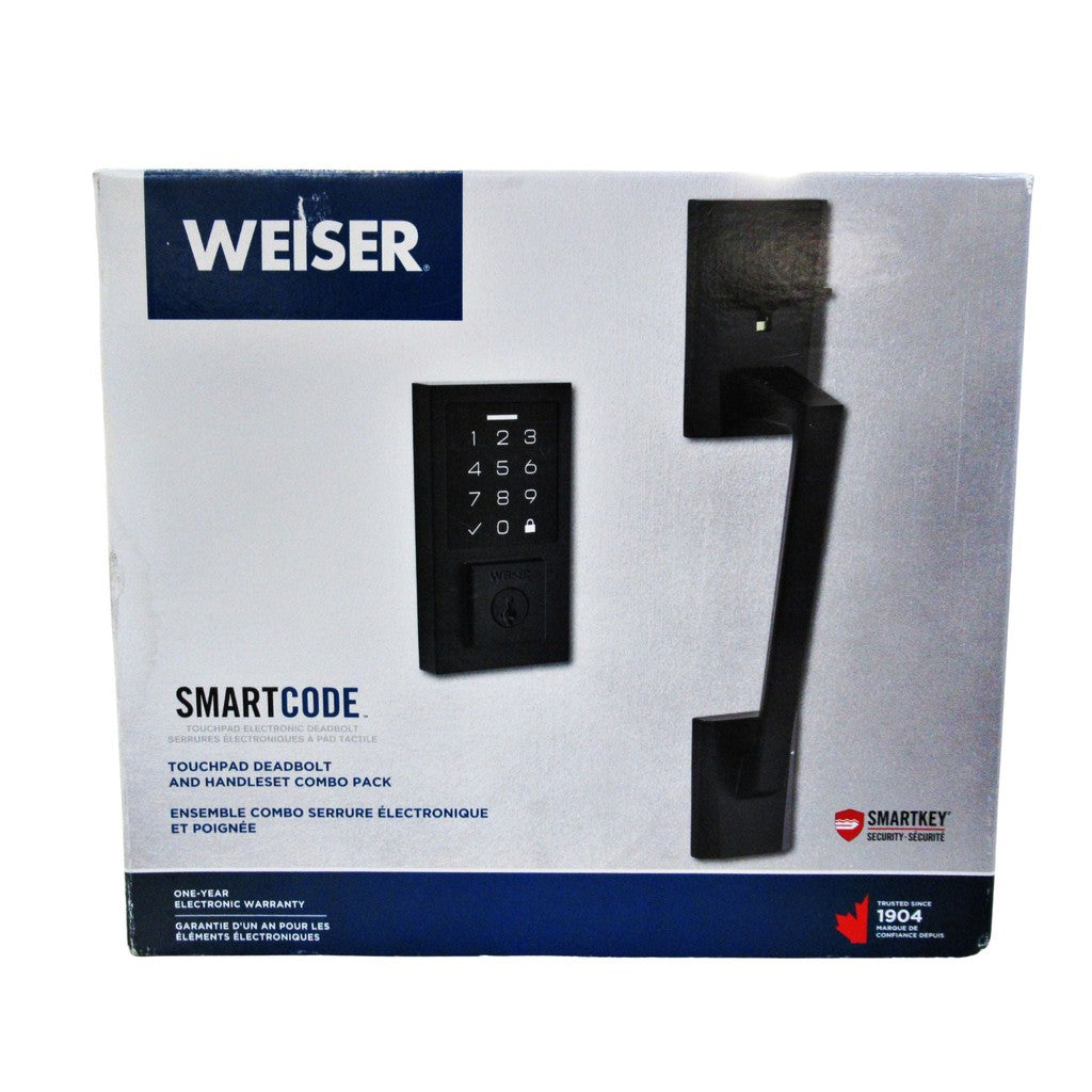 Weiser SmartCode Matte Black Keyless Entry Door Lock – Liquidation Nation