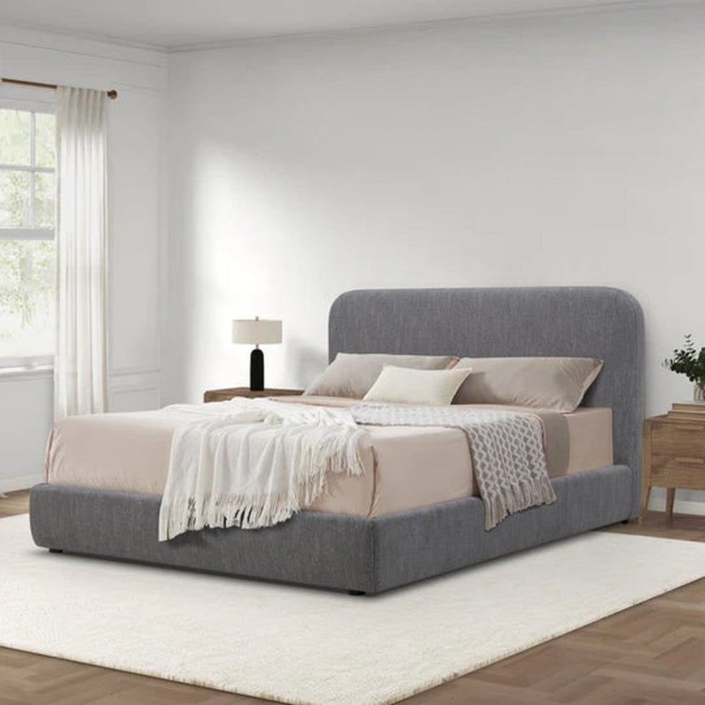 Aiden & Ivy Upholstered Double Bed Grey – Liquidation Nation