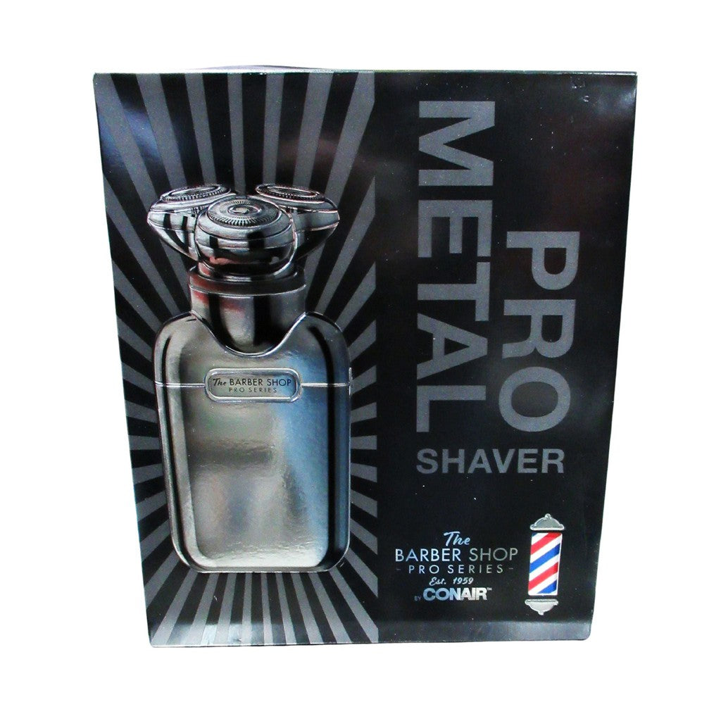 Conair The Barber Shop Pro Metal Series Rotary Triple Head Shaver ...