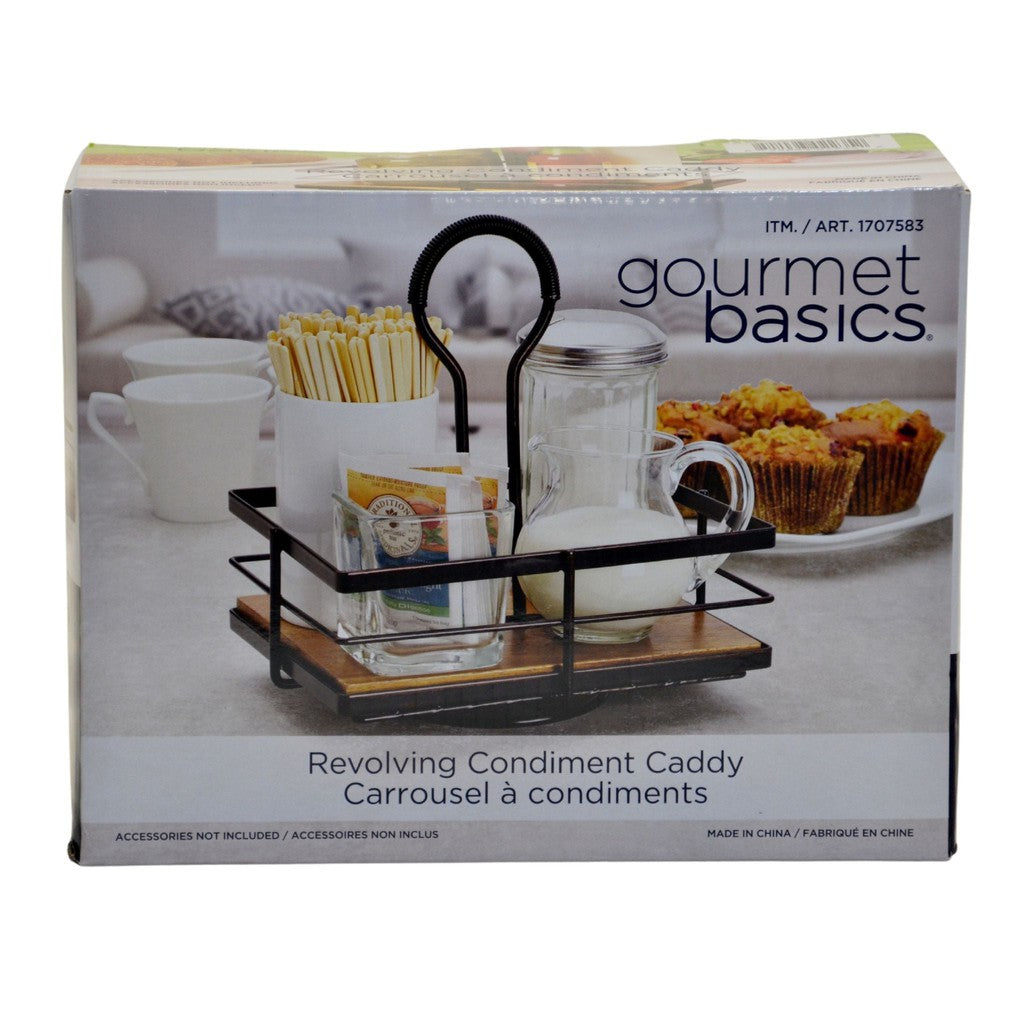 Gourmet Basics Revolving Condiment Caddy – Liquidation Nation