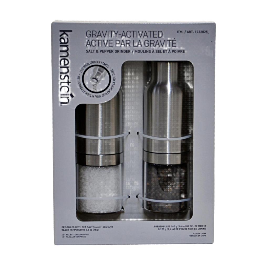Kamenstein Gravity Activated Salt & Pepper Grinder – Liquidation Nation