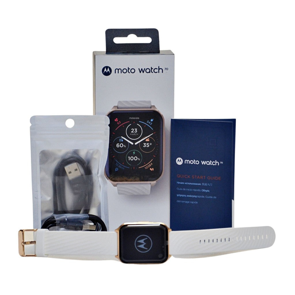 Motorola Moto Watch 70 Smartwatch with Heart Rate Monitor-Rose ...