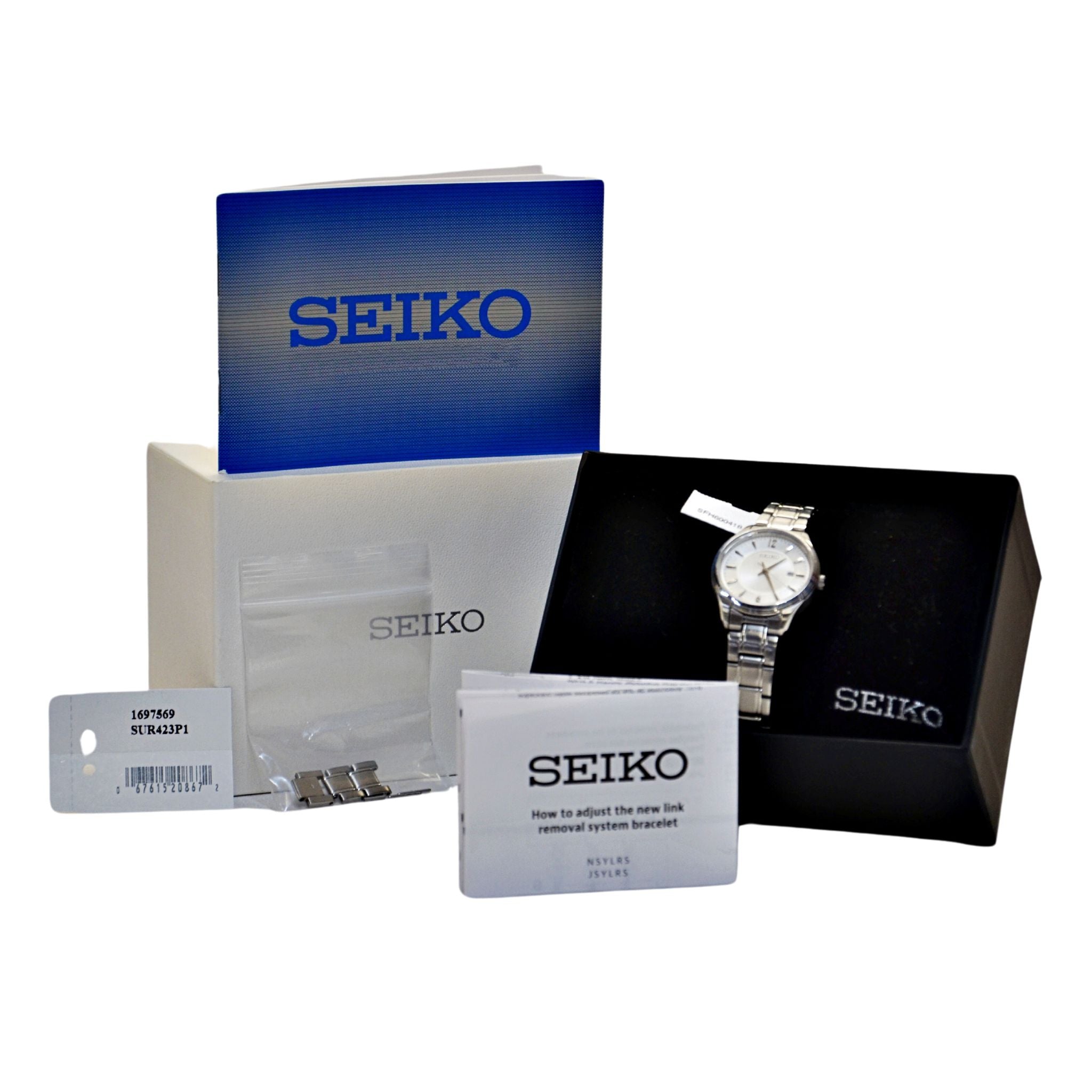 Seiko Ladies Classic Watch SUR423P1 - Silver-Tone – Liquidation Nation