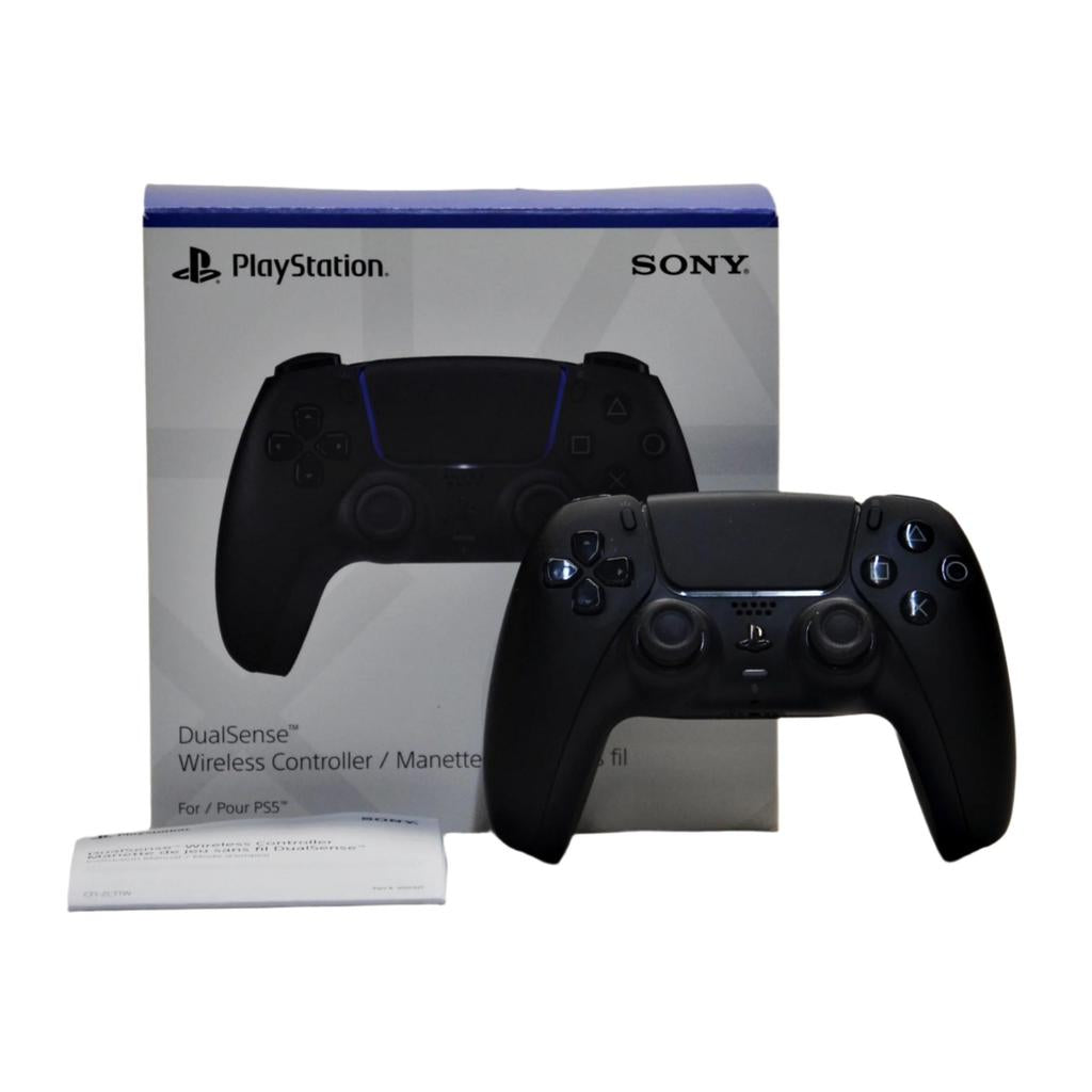 Sony Playstation 5 Console with Midnight Black DualSense Wireless Cont ...