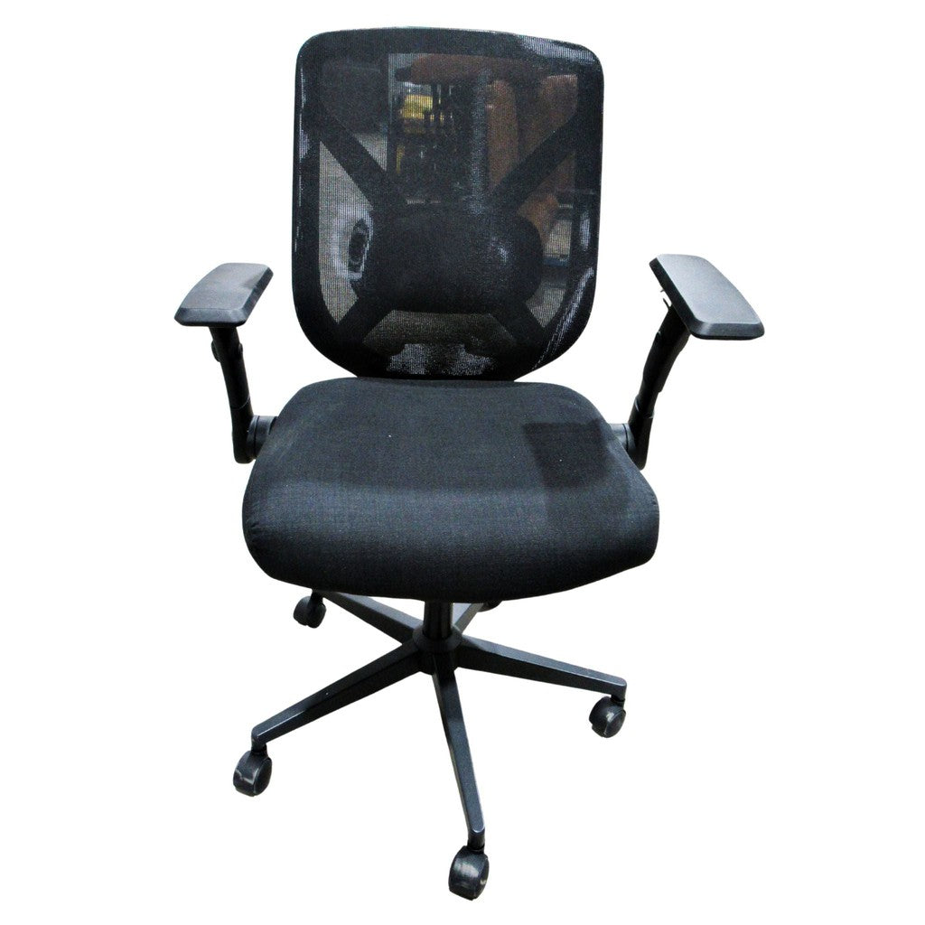 True Innovations Black Mesh Chair with Flip Back Arms – Liquidation Nation