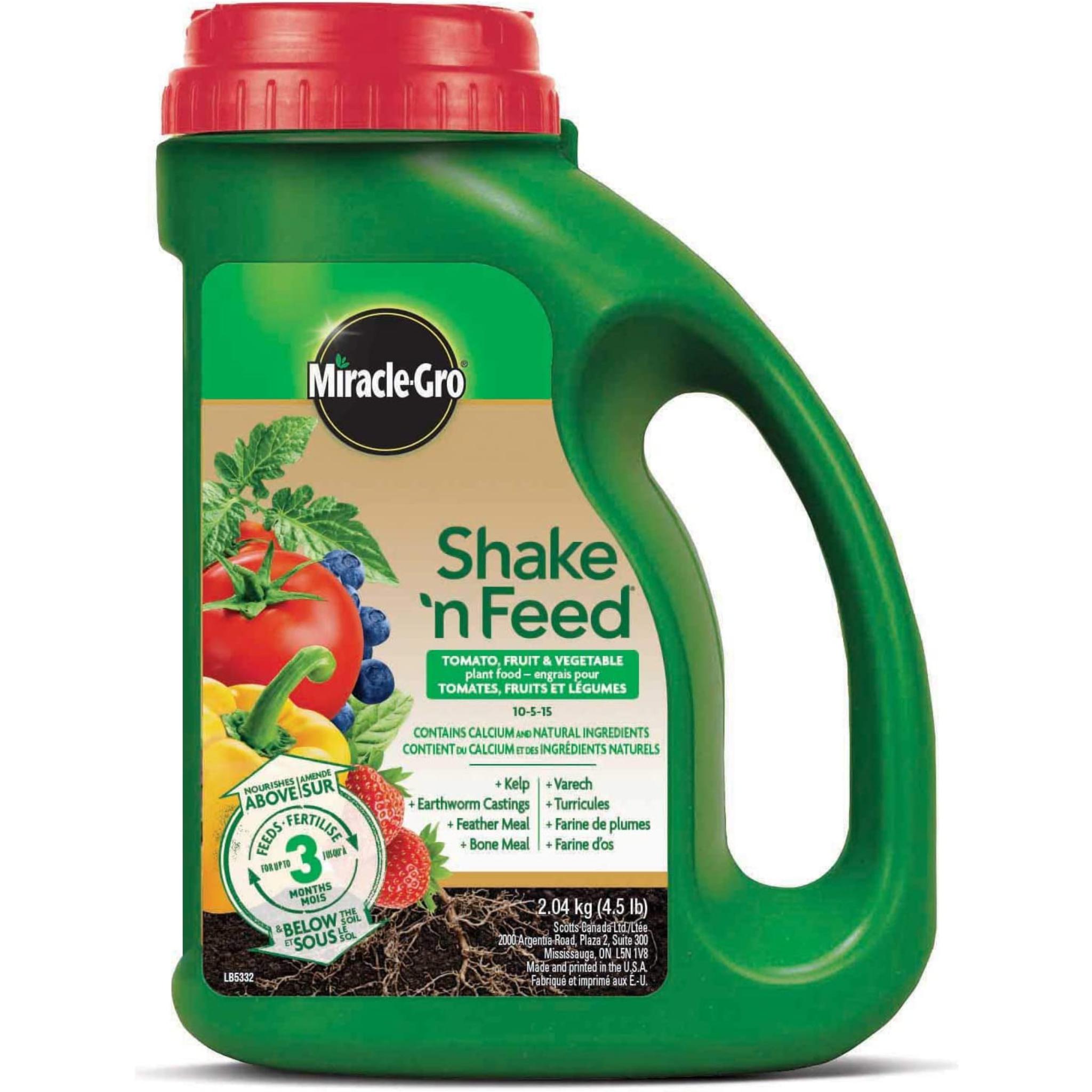 Miracle-Gro Shake N Feed Tomato, Fruits & Vegetables Plant Food 2.04kg ...