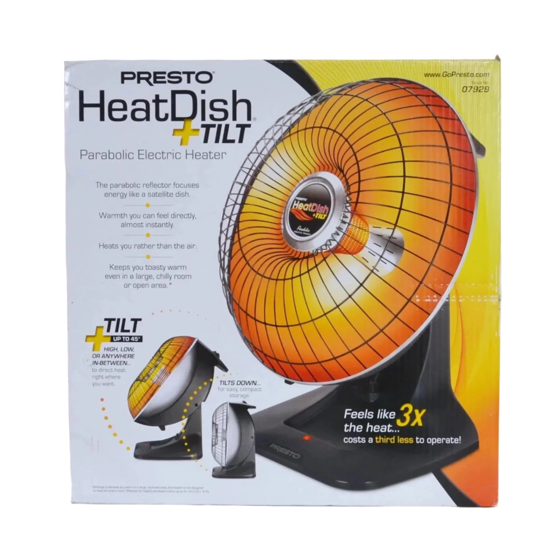 Presto Heat Dish +Tilt Parabolic Electric Heater - (No Manual ...