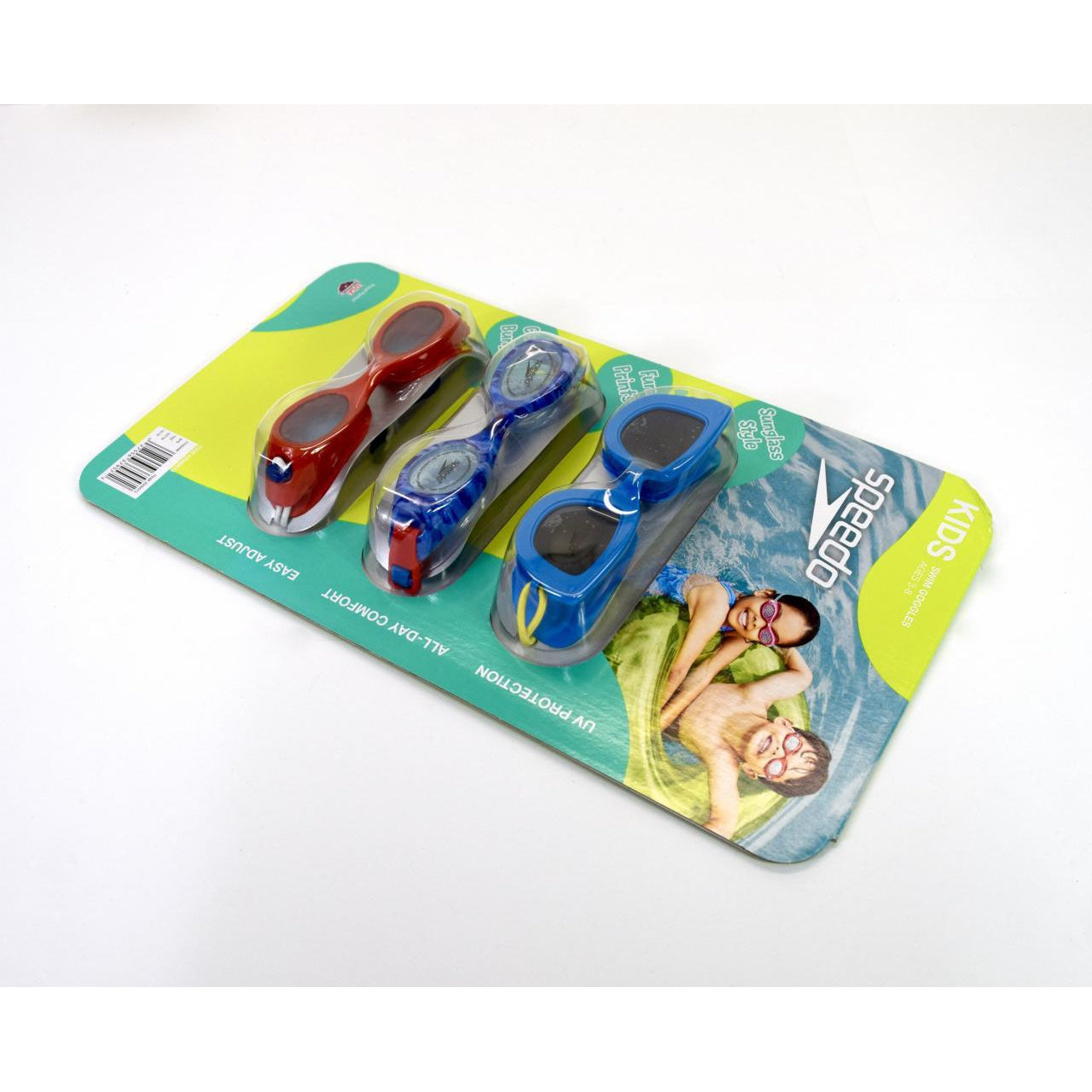 Speedo Kids 3 Pack Swim Goggles UV Protection All Day Comfort