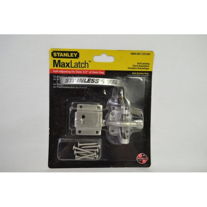 Stanley-National Hardware Fencing Stainless Steel Auto-Adjust Gate Lat ...