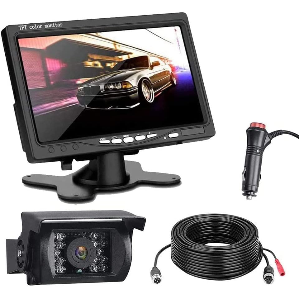 TFT LCD Colour HD Screen Car CCTV Reverse Camera 7" Monitor ...